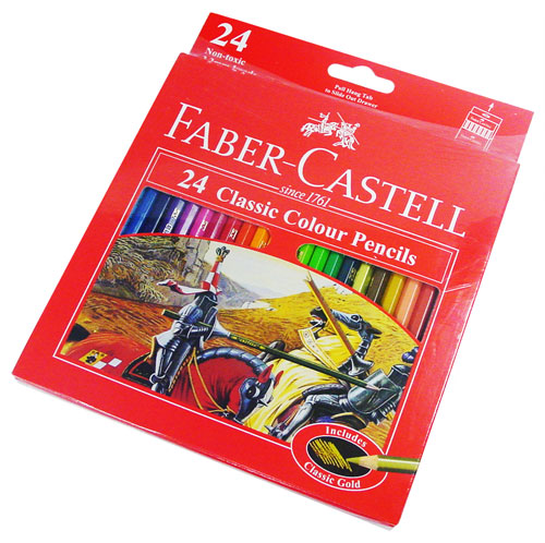 Faber-Castell Colouring Pencils - Pack of 24 – SchoolQuip.ie